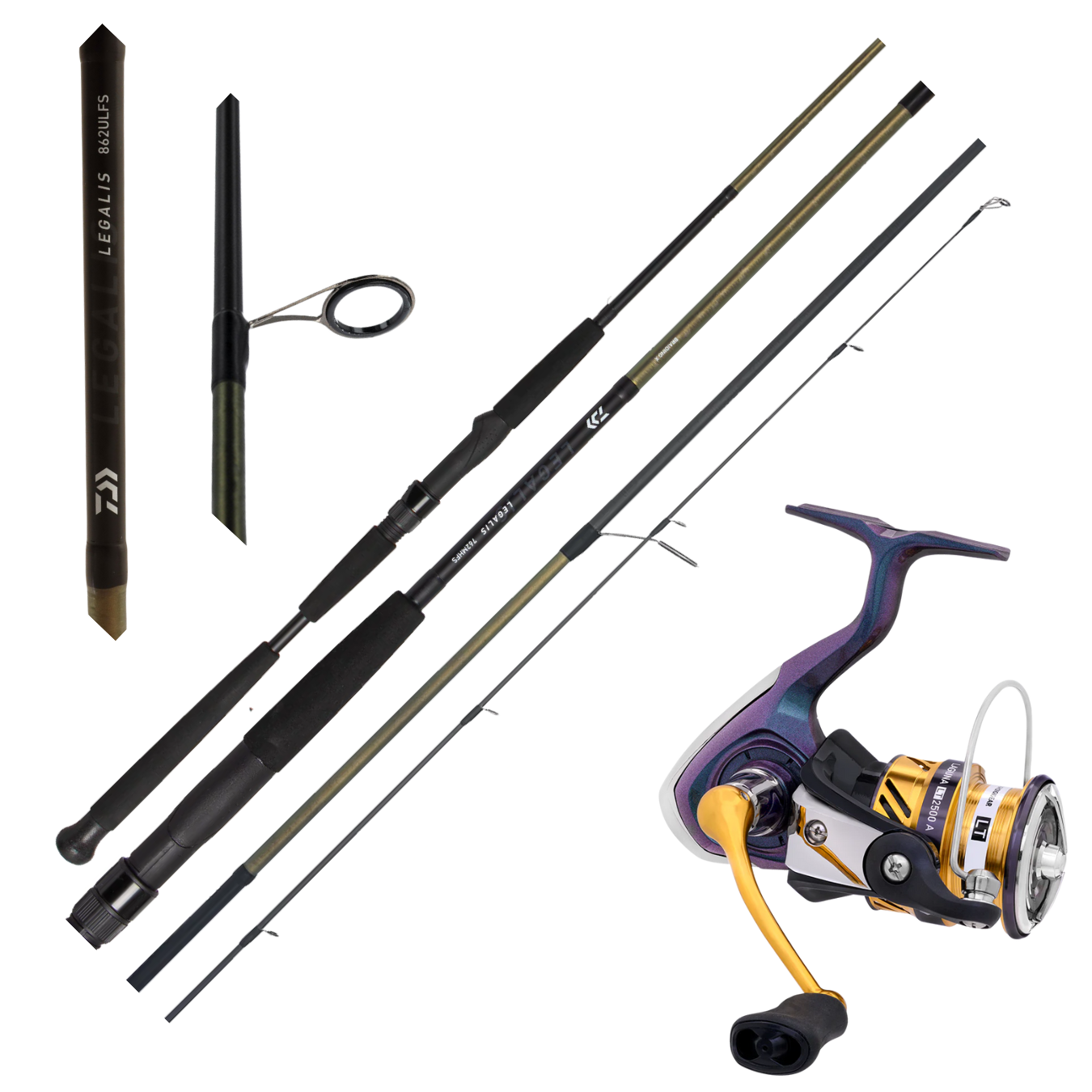 Daiwa RX LT 3000 / Strikeforce II 702 Spin Combo – with 15lb Braid ...